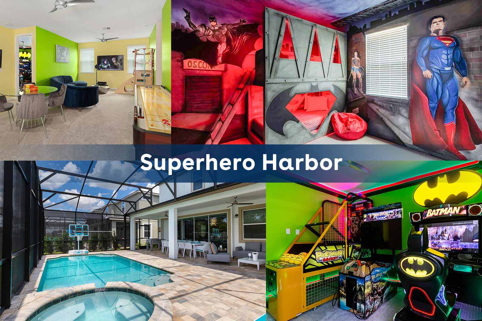 Superhero Harbor 8 Bedroom Vacation Rental At Solara Resort
