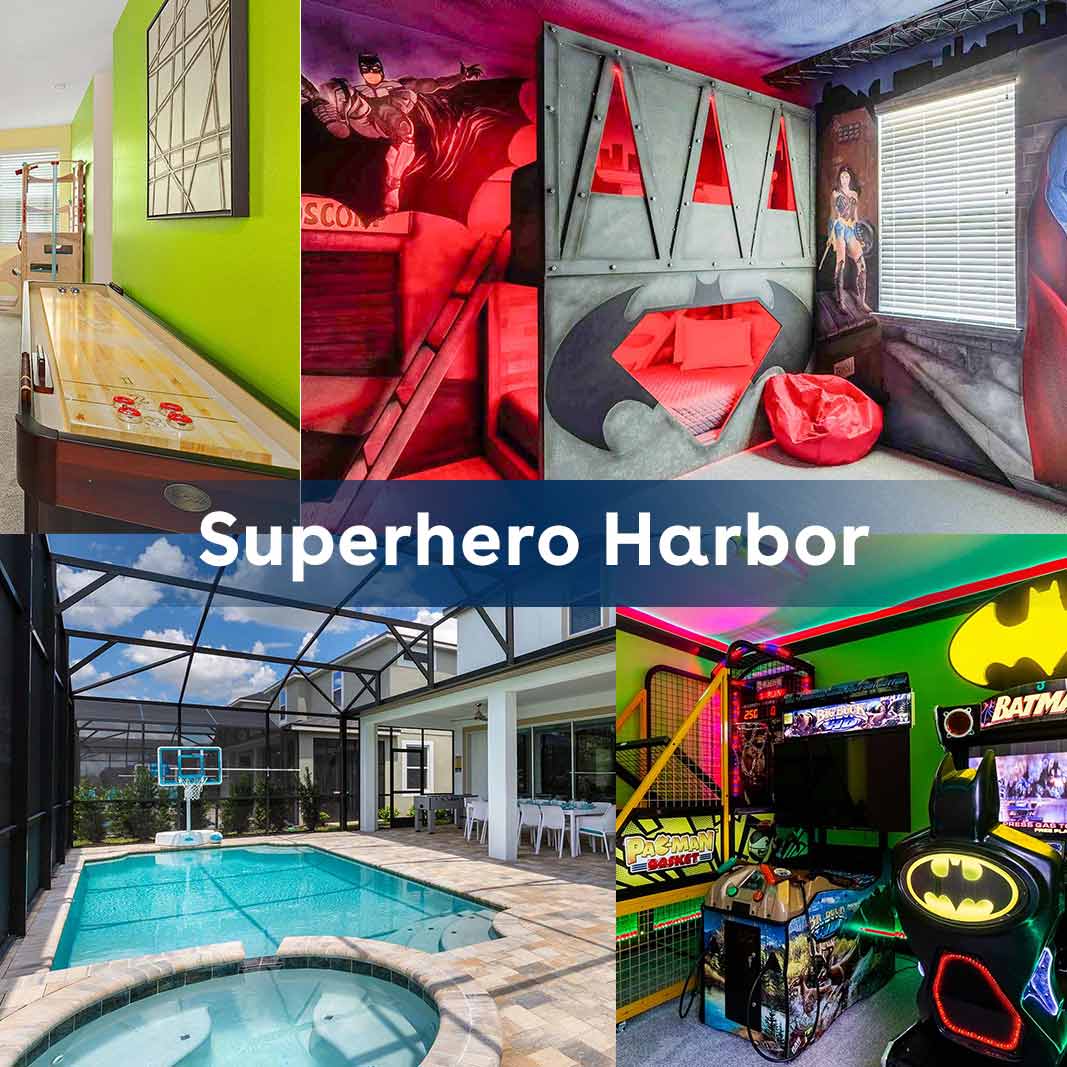 Superhero Harbor 8 Bedroom Vacation Rental At Solara Resort